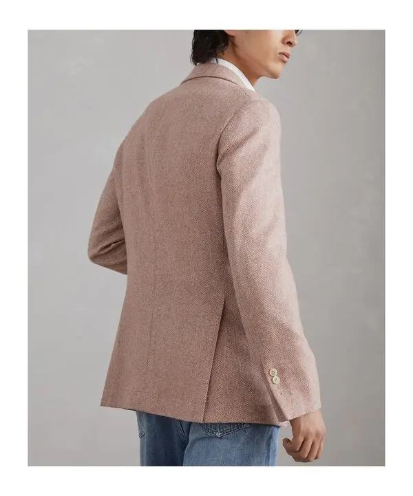 Brunello Cucinelli Button-up Blazer With Notched Lapels - Brown