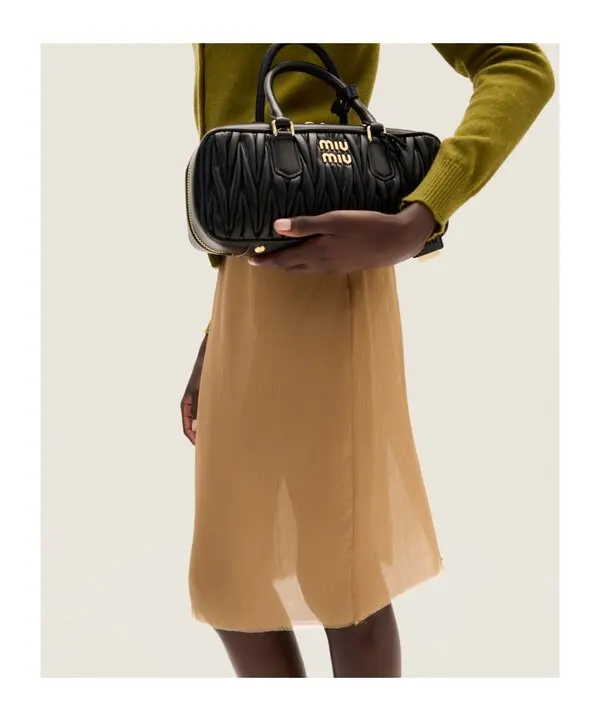 Miu Miu Slit Midi Skirt - Biscuit
