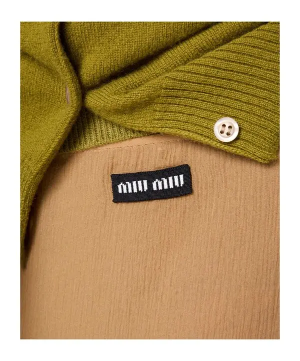 Miu Miu Slit Midi Skirt - Biscuit