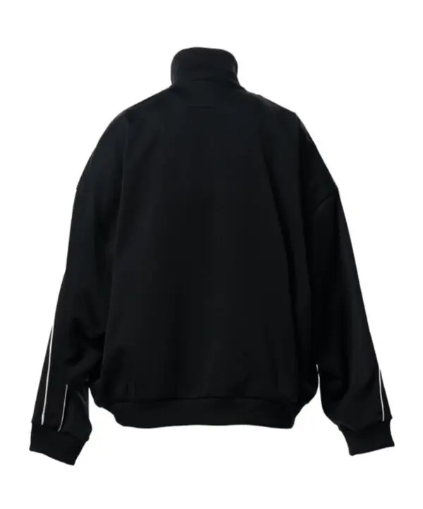 Mihara Yasuhiro Oversized Zip-up Track Jacket With Embroidered Logo