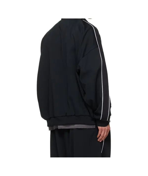 Mihara Yasuhiro Oversized Zip-up Track Jacket With Embroidered Logo