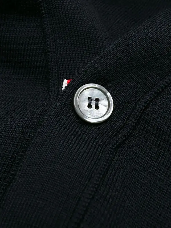 Thom Browne 4-bar Striped Cardigan - Navy Blue
