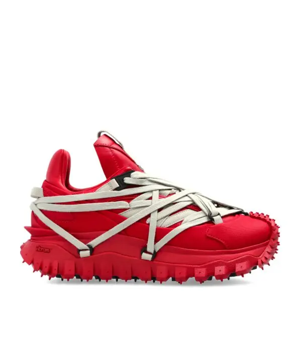 Moncler Strapped Low-top Sneakers - Red