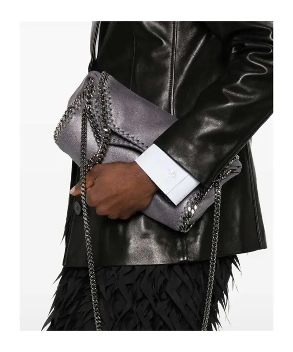 Stella McCartney Chain-trimmed Handbag - Gray