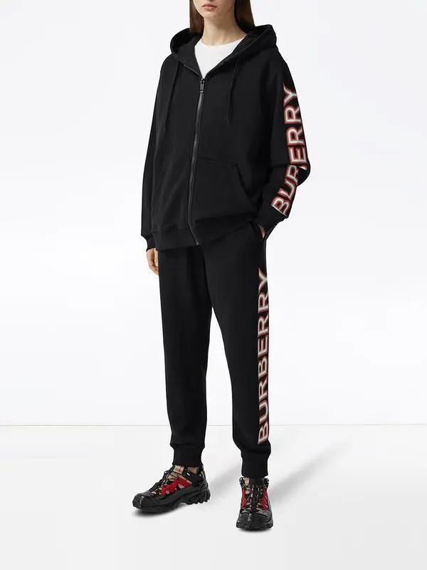 Burberry Logo Print Jogging Pants