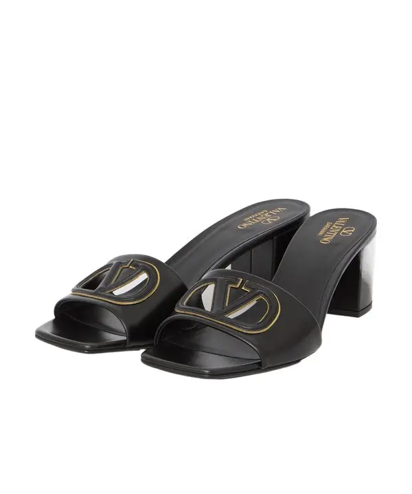 Valentino Garavani Vlogo Signature Open Toe Mules