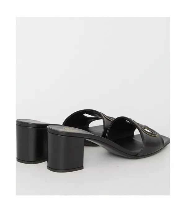 Valentino Garavani Vlogo Signature Open Toe Mules