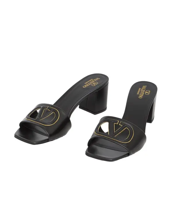 Valentino Garavani Vlogo Signature Open Toe Mules