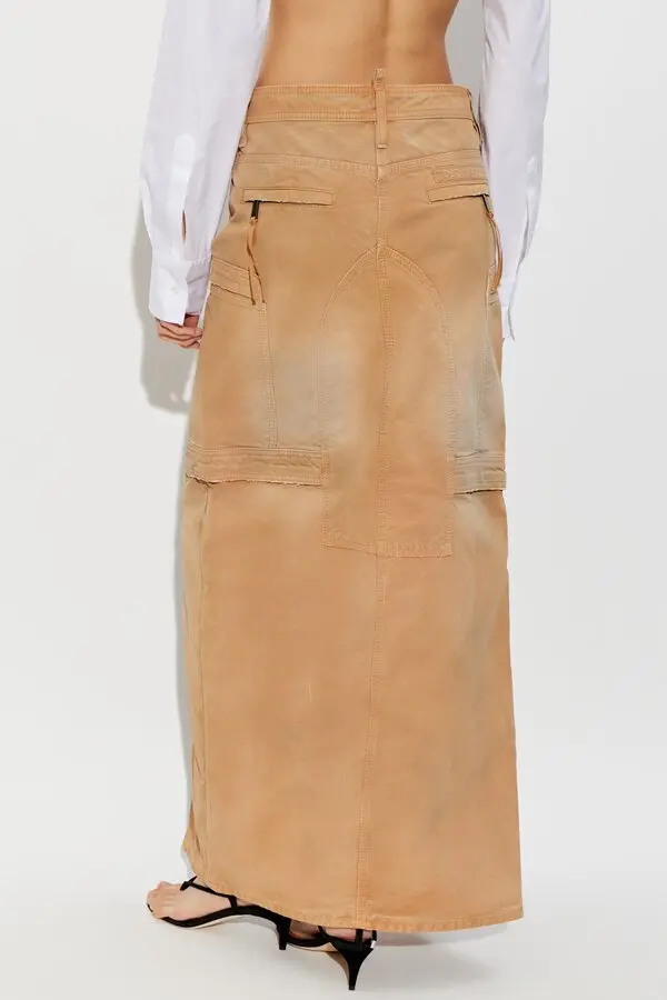 Dsquared2 Utility Distressed Long Skirt