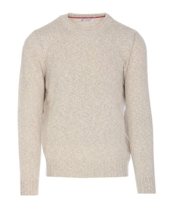 Brunello Cucinelli Crewneck Knitted Jumper - Natural Color
