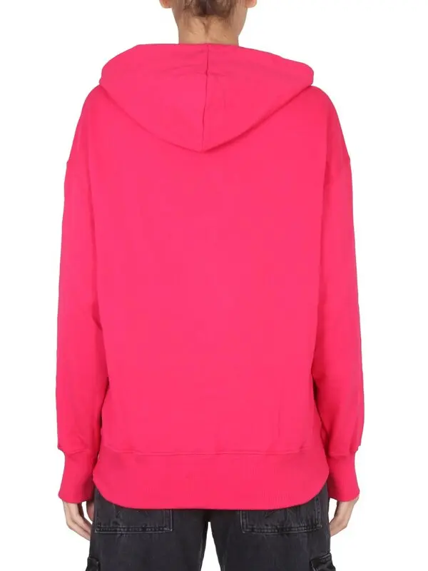 MSGM Logo Print Long Sleeve Hoodie