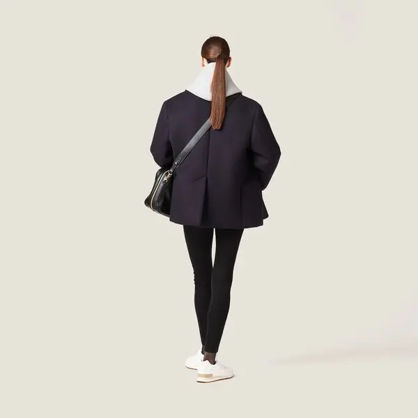 Miu Miu Double-breasted Peacoat Jacket