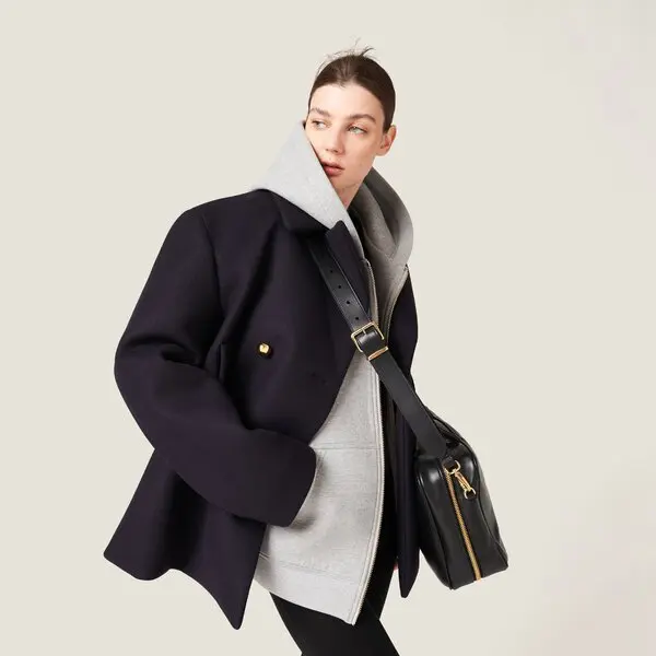 Miu Miu Double-breasted Peacoat Jacket