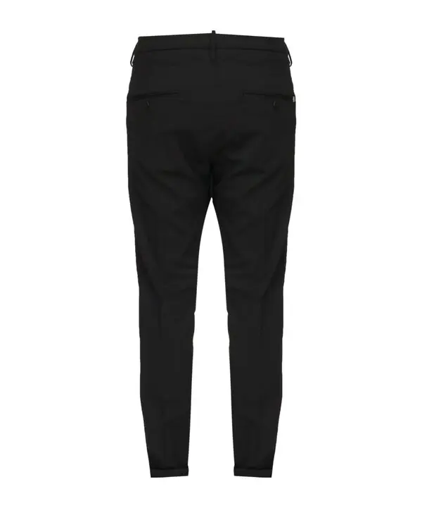 DONDUP Low Rise Tailored Trousers - Black