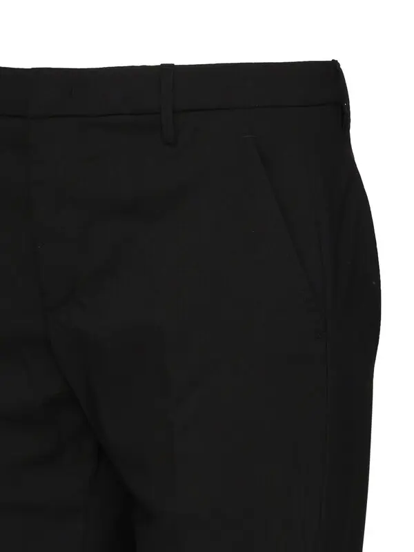 DONDUP Low Rise Tailored Trousers - Black
