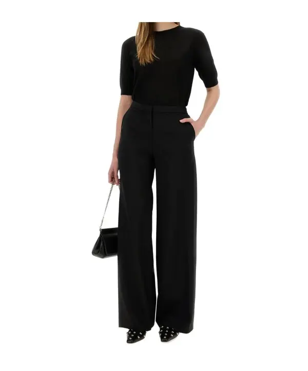 PT TORINO Wide Leg Pleated Trousers