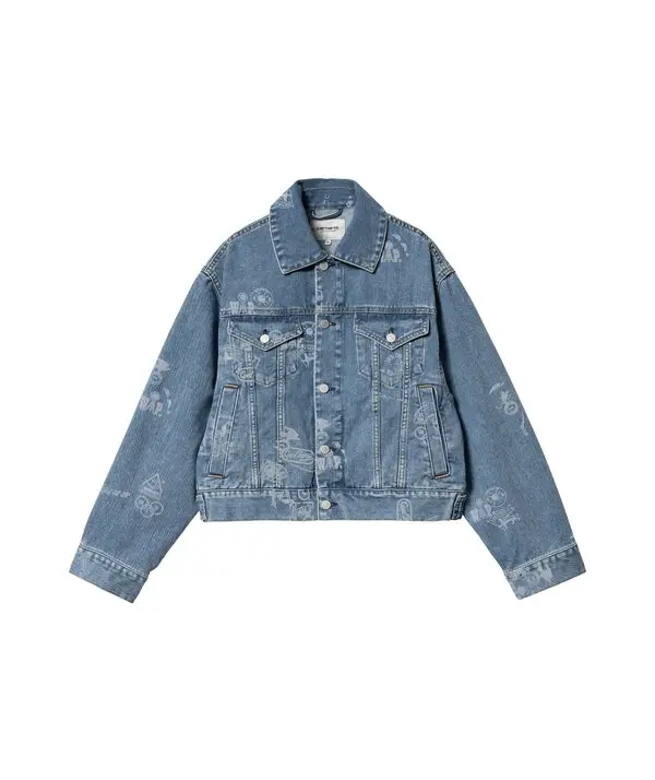 Carhartt Work In Progress Graphic-print Jacket - Blue