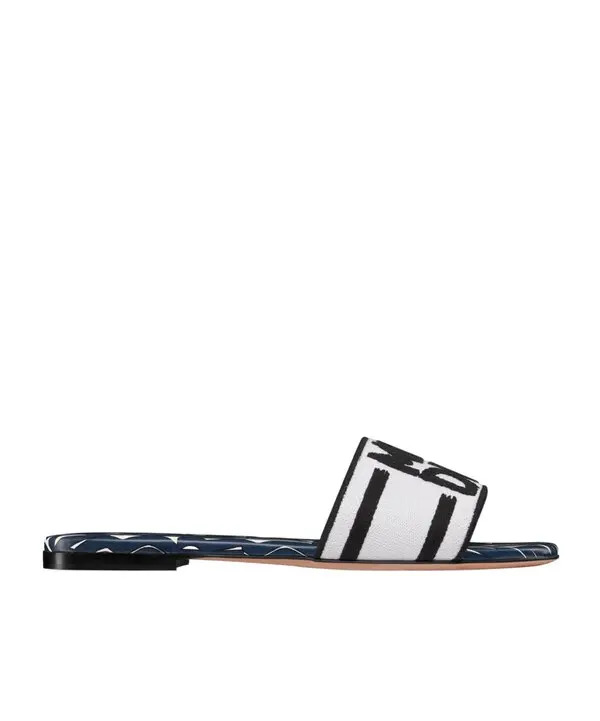 Dior Dway Slide Sandals - Dark Blue