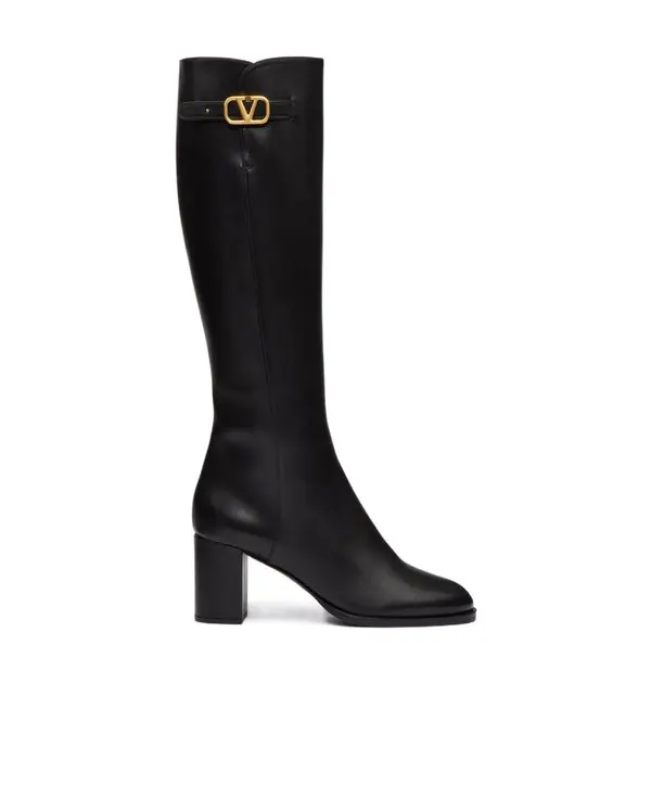 Valentino Garavani Vlogo Signature Almond Toe Boots