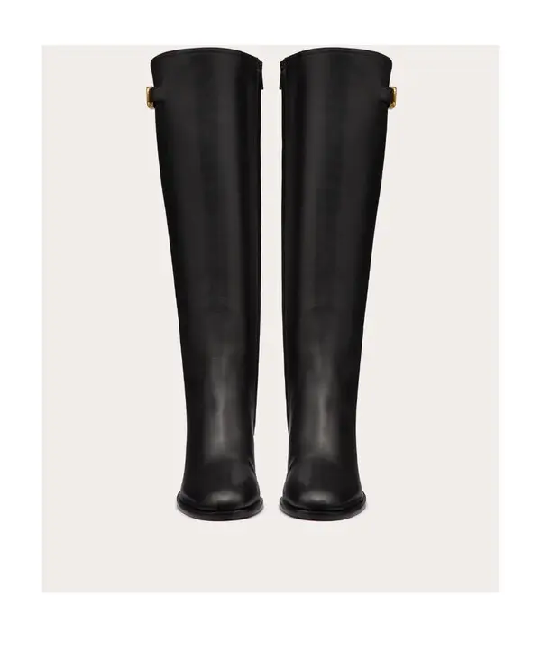 Valentino Garavani Vlogo Signature Almond Toe Boots
