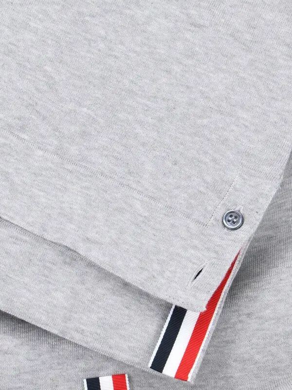 Thom Browne 4-bar Stripe Knitted Polo Shirt