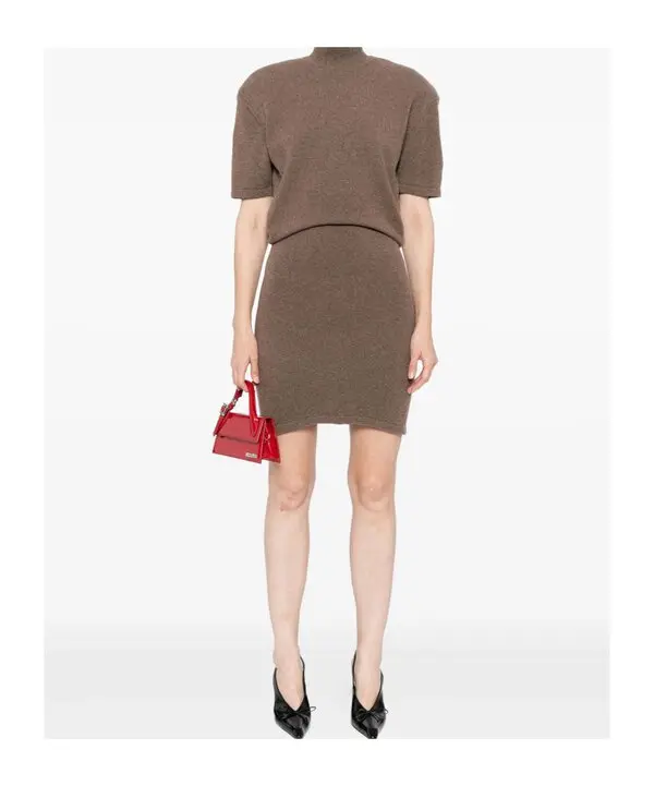 Jacquemus High Neck Knitted Dress