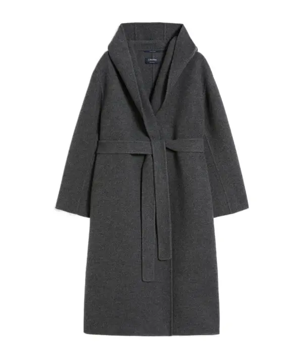 Max Mara Cashmere And Wool Hooded Coat