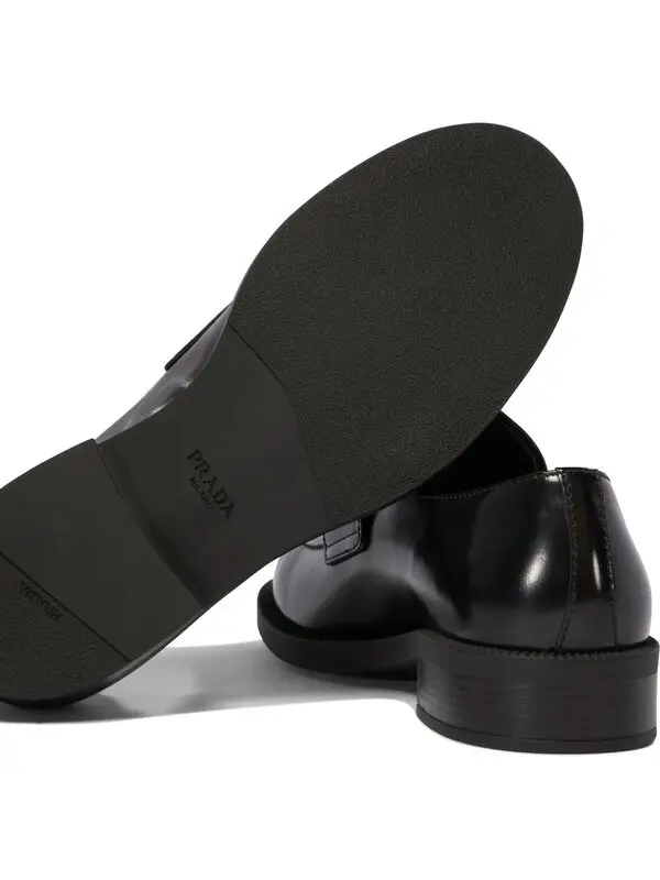 Prada Push-on Loafers With Triangle Logo