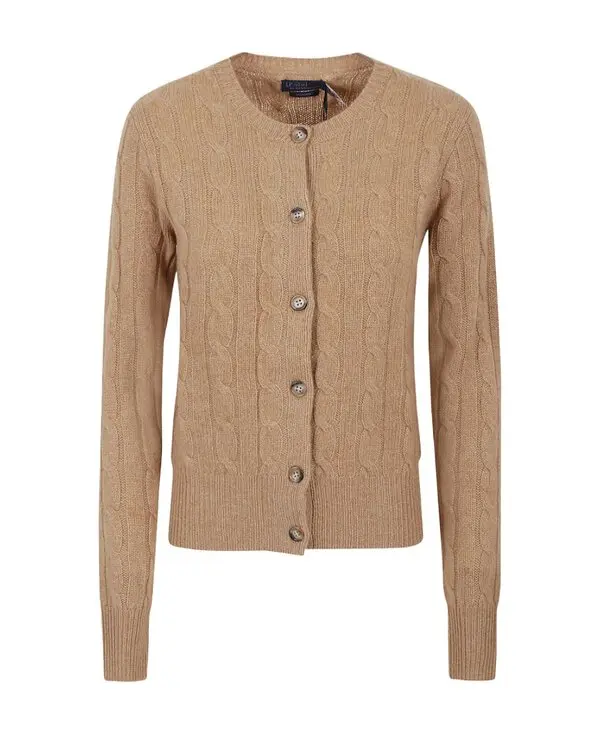 Polo Ralph Lauren Buttoned Long-sleeved Cardigan - Nude