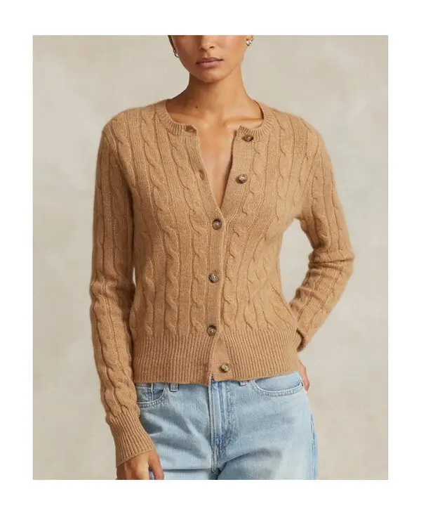 Polo Ralph Lauren Buttoned Long-sleeved Cardigan - Nude