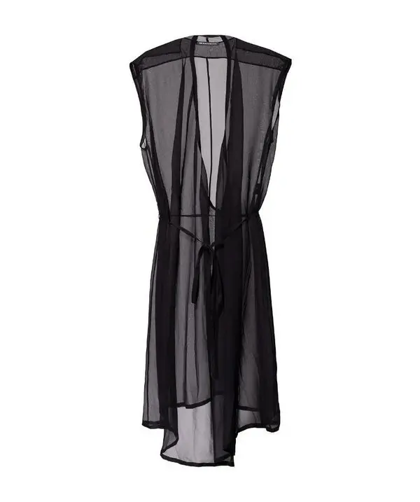 ANN DEMEULEMEESTER Sheer Panel Shift Dress - Black
