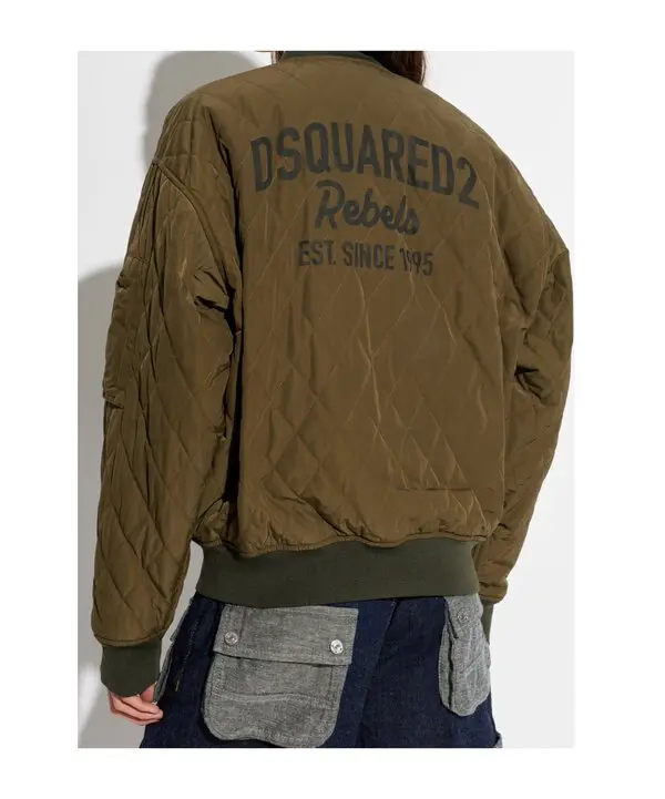 Dsquared2 Rebels Quilted Bomber Jacket