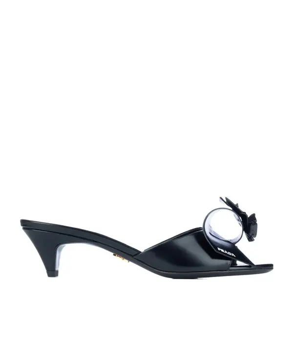 Prada Embellished Low-heeled Slip-on Sandals