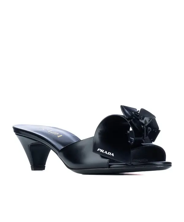 Prada Embellished Low-heeled Slip-on Sandals