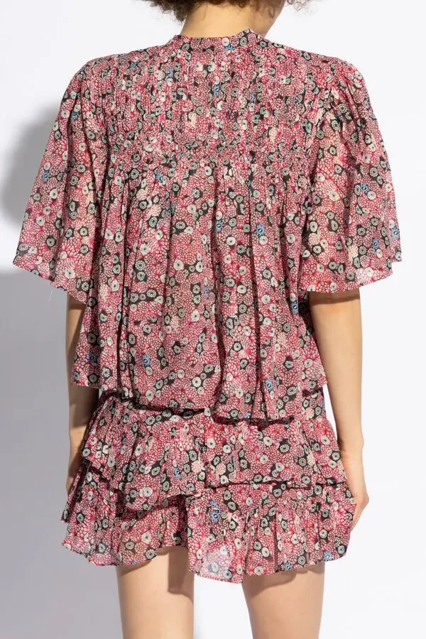 Isabel Marant Étoile Graphic Printed Cropped Top