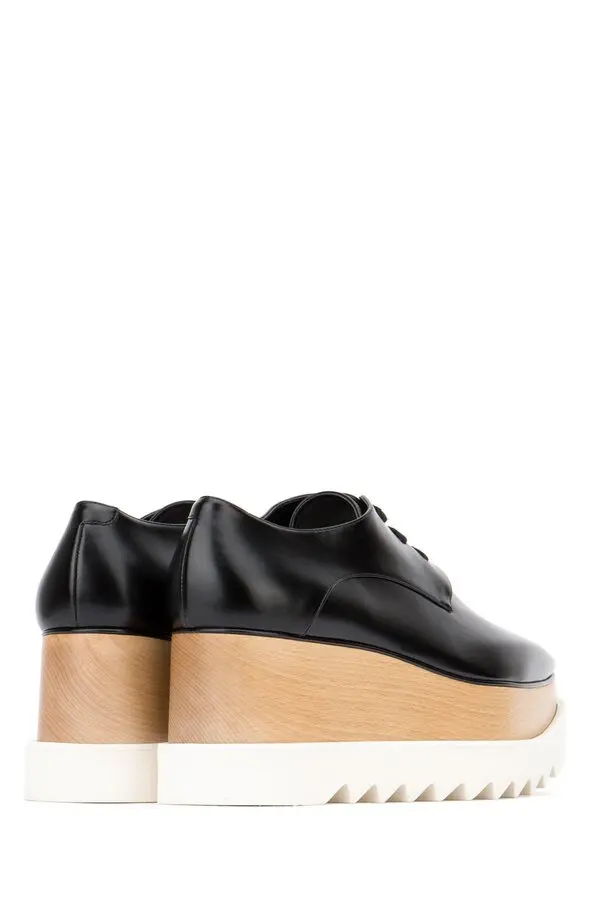 Stella McCartney Elyse Lace-up Platform Shoes - Black