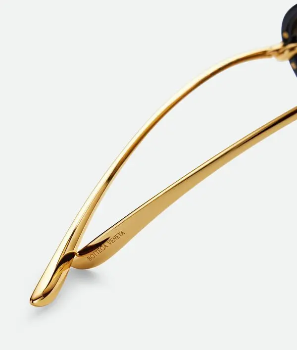 Bottega Veneta Aviator Sunglasses - Black/yellow