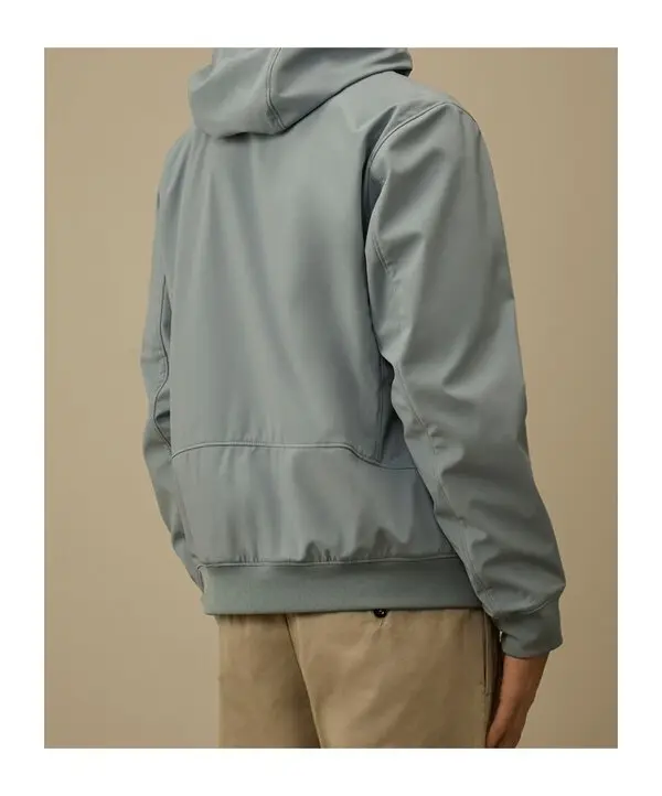 C.P. COMPANY Zip-up Hooded Jacket - Silver-blue