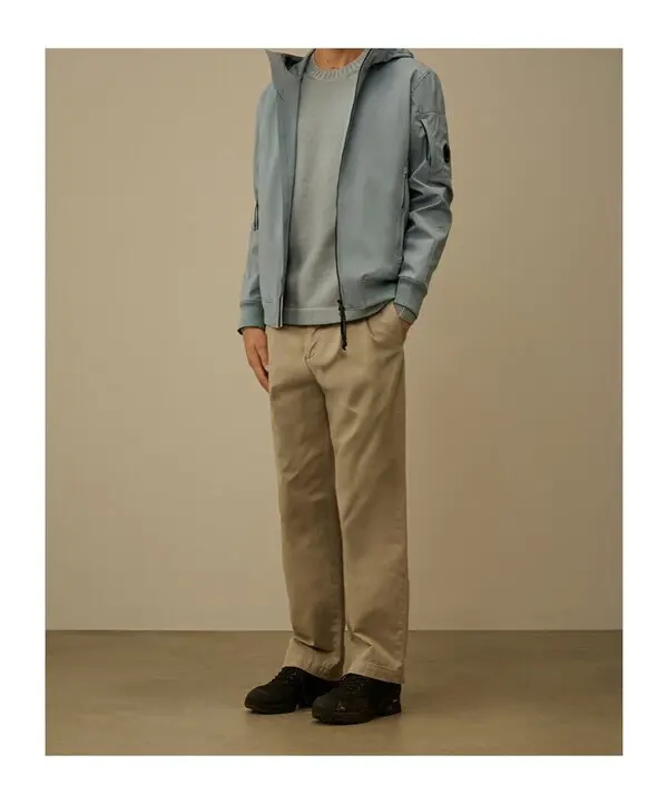 C.P. COMPANY Zip-up Hooded Jacket - Silver-blue