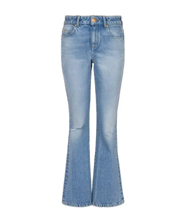 Balmain Flared Denim Jeans - Blue