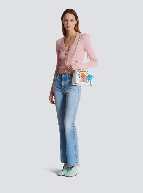 Balmain Flared Denim Jeans - Blue