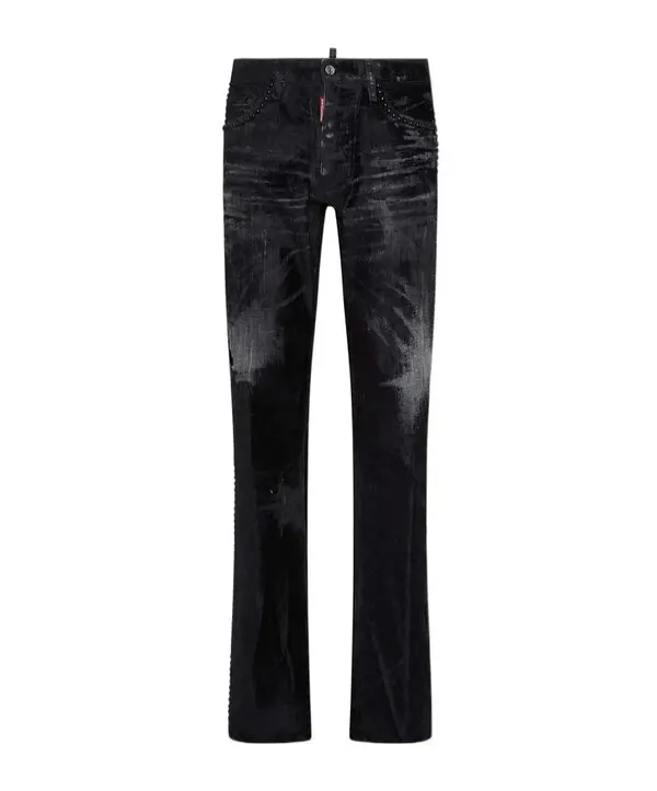 Dsquared2 Embellished Kiss Jeans - Black