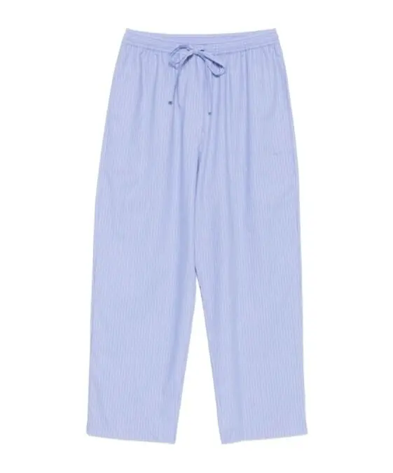 THE ROW Striped Drawstring Pants - Blue