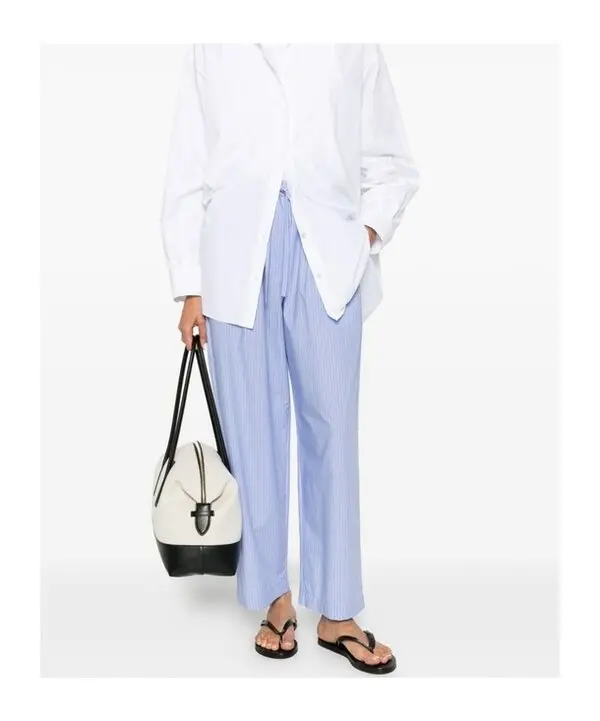 THE ROW Striped Drawstring Pants