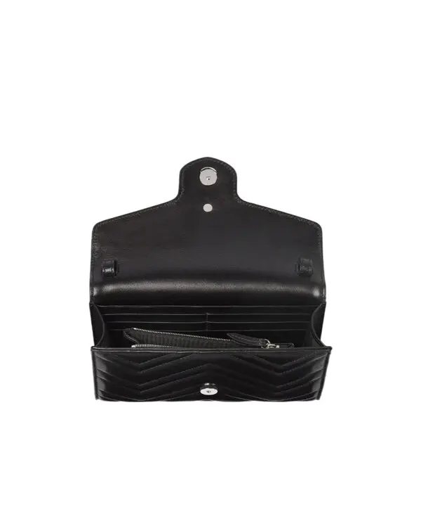 Gucci Chain Linked Gg Marmont Wallet