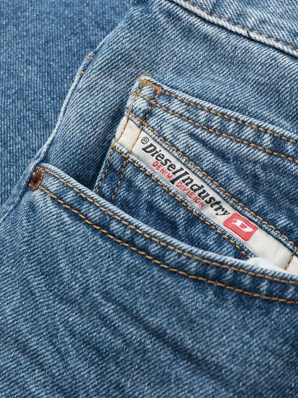 DIESEL® Light Wash Wide-leg Jeans - Blue