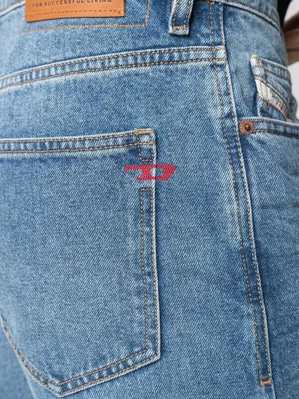 DIESEL® Light Wash Wide-leg Jeans - Blue