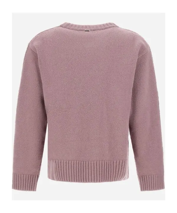 Herno Embellished Long Sleeve Crew Neck Jumper