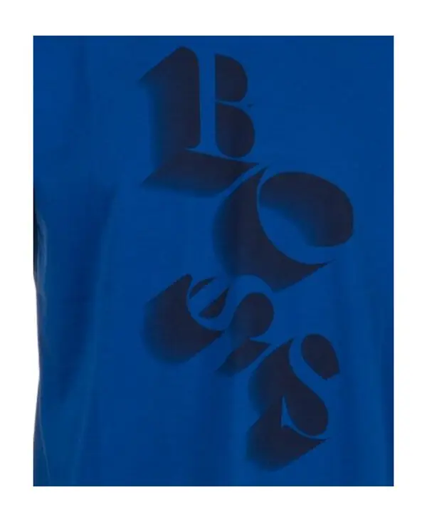 Hugo Boss Round Collar Logo T-shirt - Blue