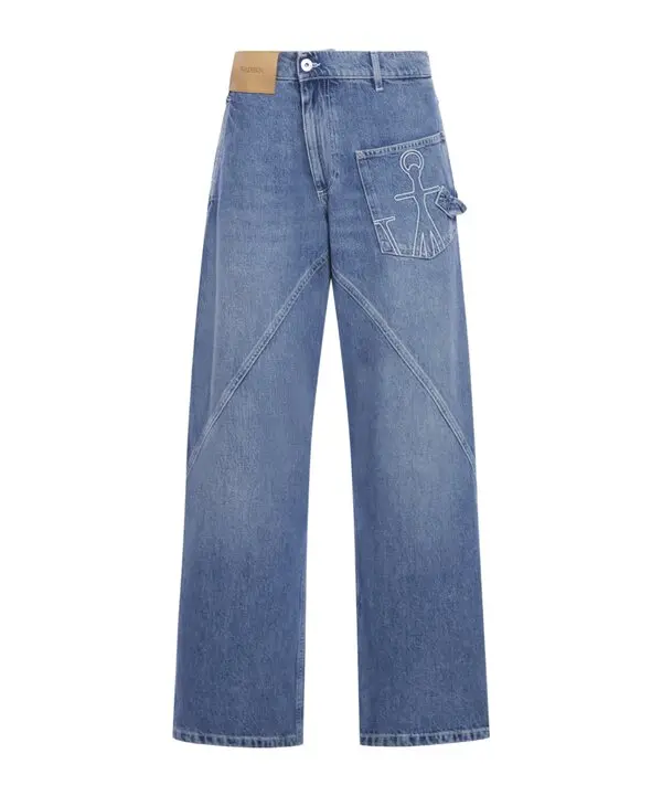 J.W.ANDERSON Logo Patch Twisted Jeans